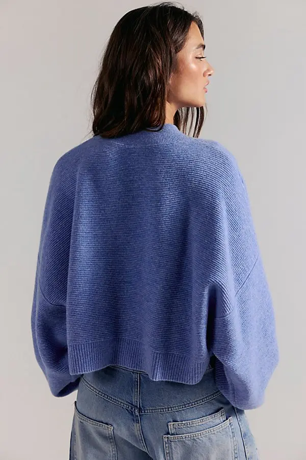 Free People Collette Cashmere Pullover Sweater - Hortensia