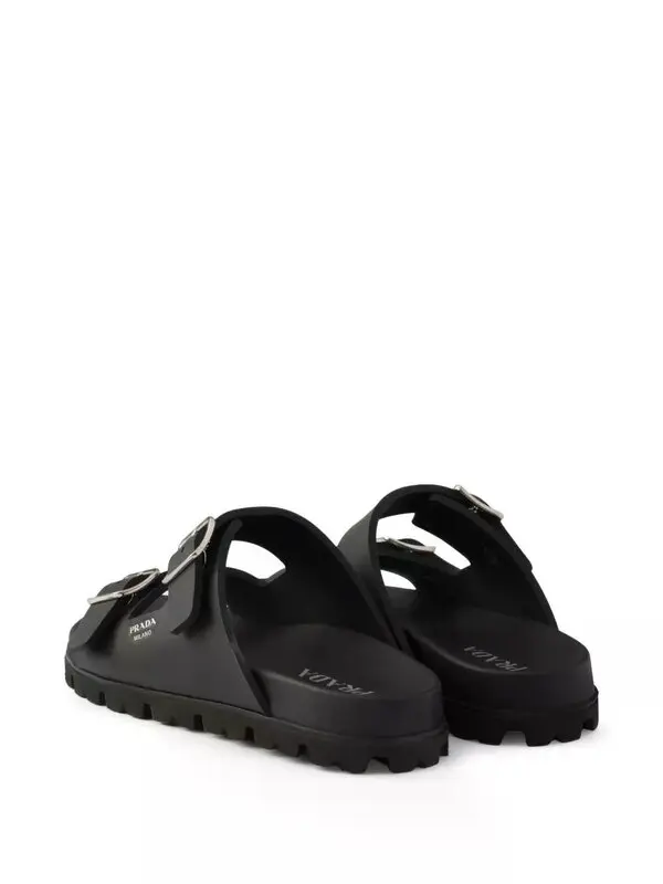 Prada Buckle-strap Sandals - Black