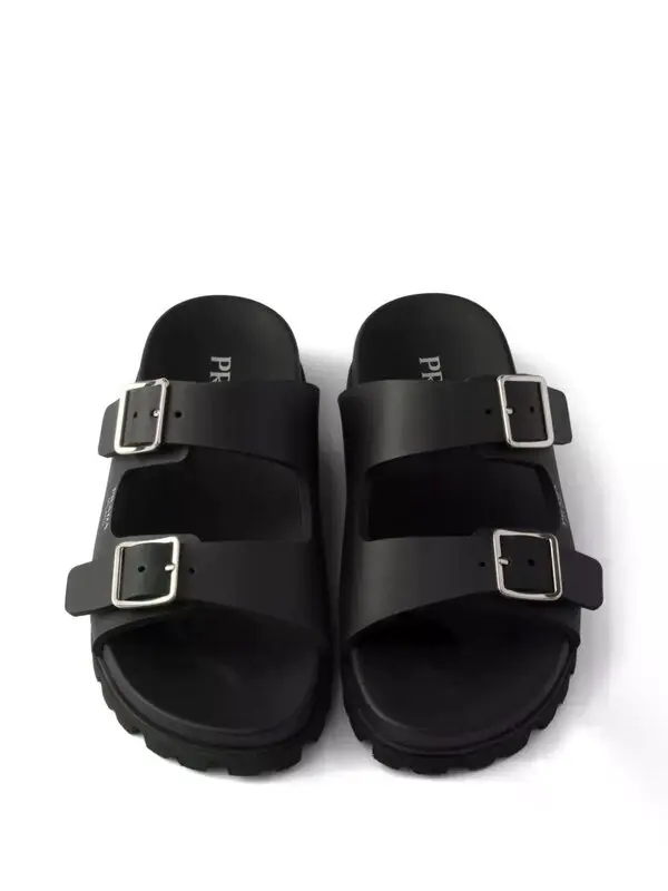 Prada Buckle-strap Sandals - Black