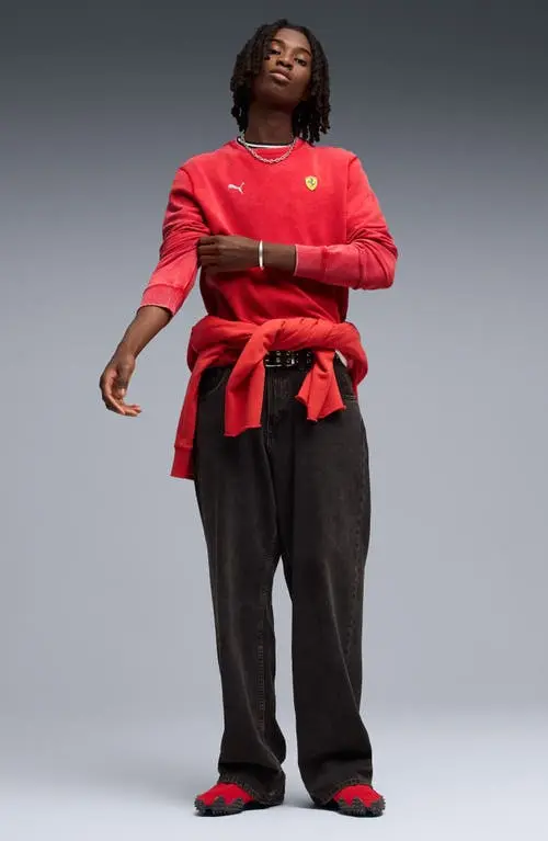 PUMA Ferrari Graphic Sweatshirt - Rosso Corsa