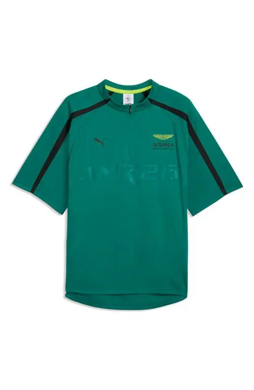 PUMA X Amf1 Lifestyle Short Sleeve Quarter Zip Jersey - Green Lux