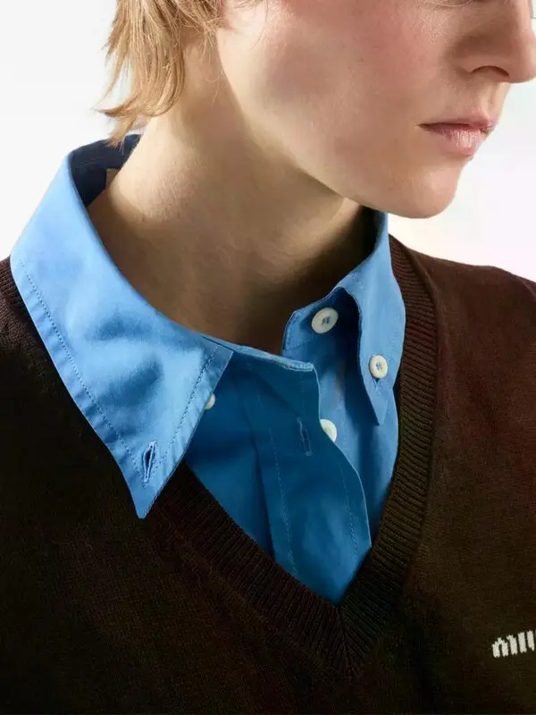 Miu Miu Wool Vest - Brown