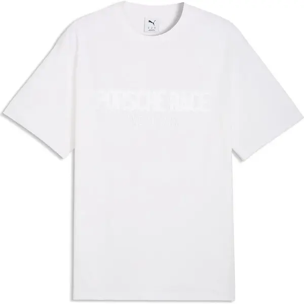 PUMA Porsche Legacy Lifestyle Cotton Graphic T-shirt - Puma White