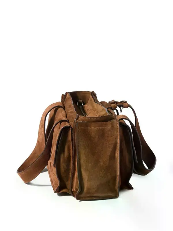 Miu Miu Suede Shopper Bag - Brown