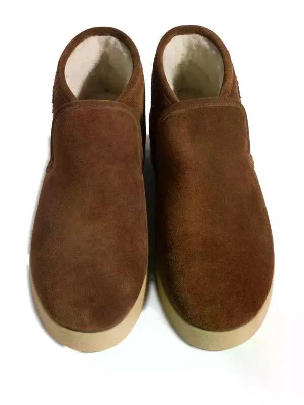 Miu Miu Logo-lettering Suede Boots