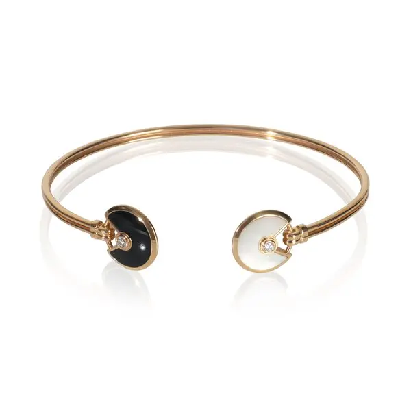Cartier Rose Gold, Mother Of Pearl And Onyx Amulette De Bracelet - Rose_gold