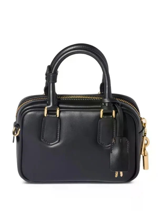 Miu Miu Arcadie Leather Tote - Black
