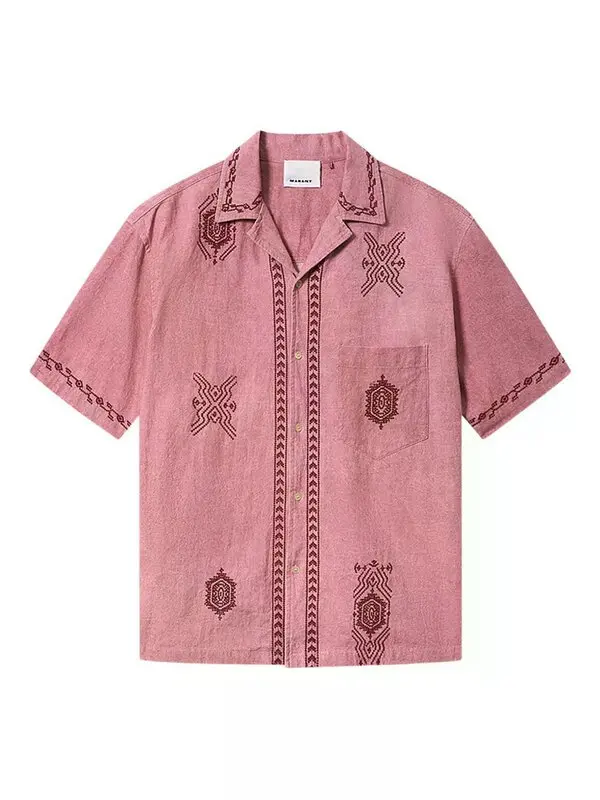 MARANT Zekim Embroidered Shirt - Pink