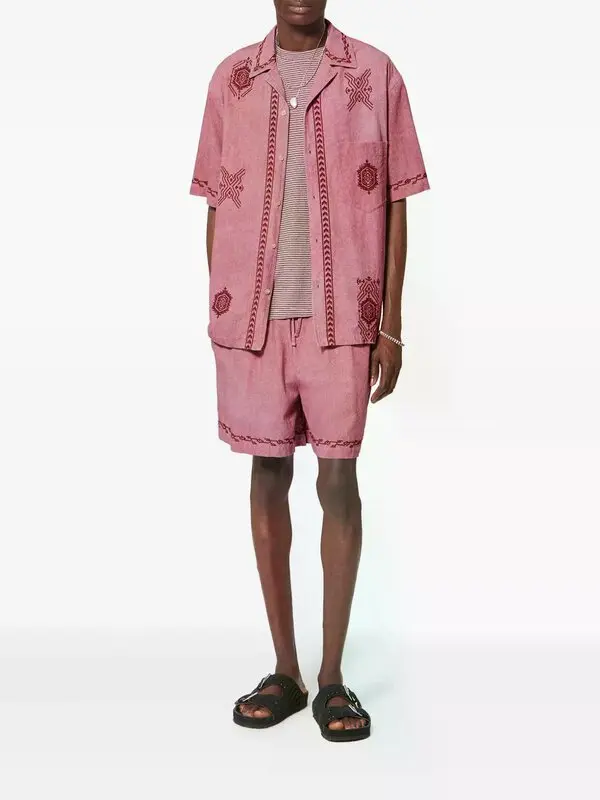 MARANT Zekim Embroidered Shirt - Pink
