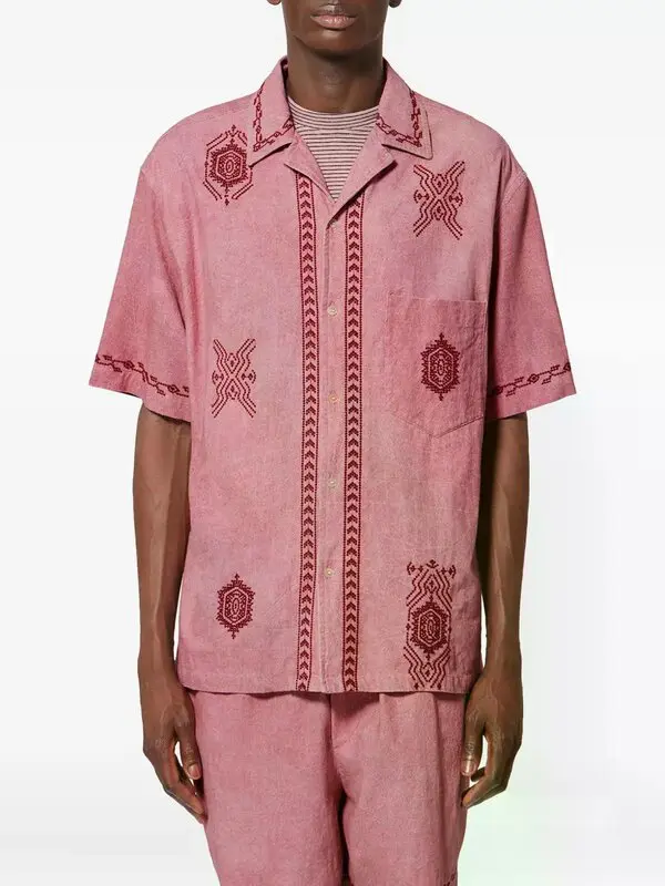 MARANT Zekim Embroidered Shirt - Pink
