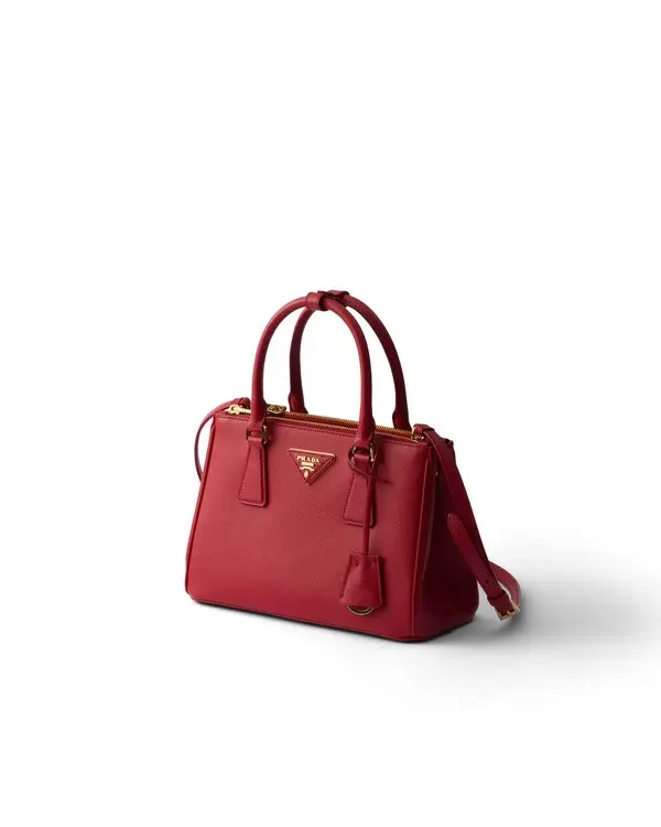 Prada Galleria Small Saffiano Leather Bag - Red
