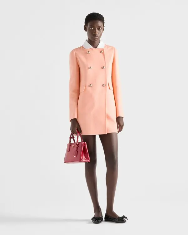 Prada Lightweight Cashmere Pea Coat - Apricot