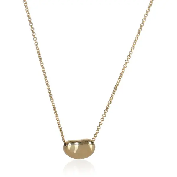 Tiffany & Co. Yellow Gold Elsa Peretti Vintage Bean Pendant Necklace - Yellow_gold
