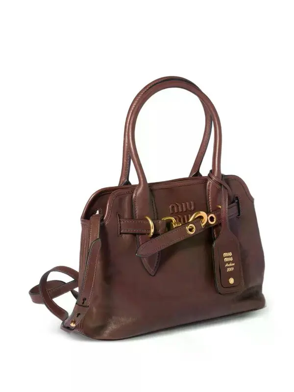 Miu Miu Aventure Leather Tote Bag
