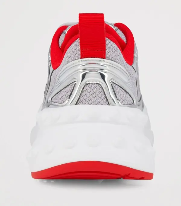 CHRISTIAN LOUBOUTIN So Flo Mesh Runner Sneakers - Silver