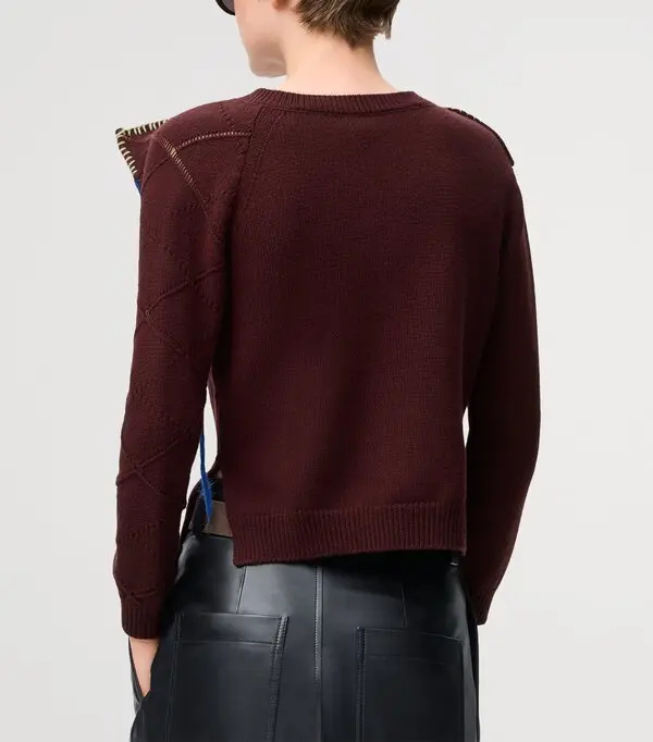 Loewe Wool-blend Contrast-stitch Sweater