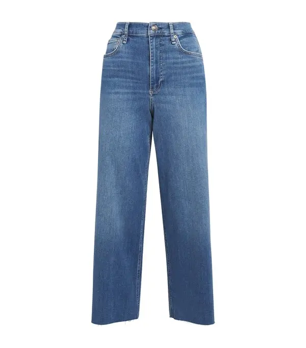 Rag & Bone Andi High-rise Wide-leg Jeans - Blue