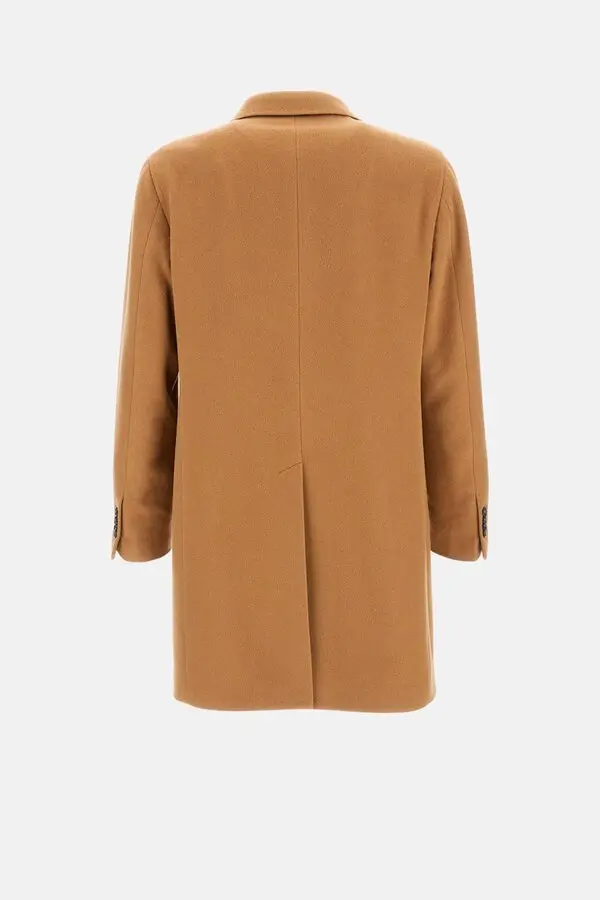Tagliatore Single-breasted Cashmere Coat - Beige