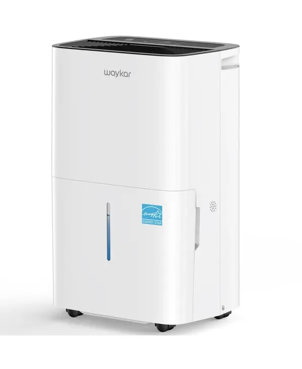 WAYKAR 150 Pint Energy Star Dehumidifier With Drain Hose For Home - No Color