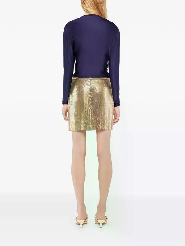 Rabanne Long-sleeve Piercing-detail Top