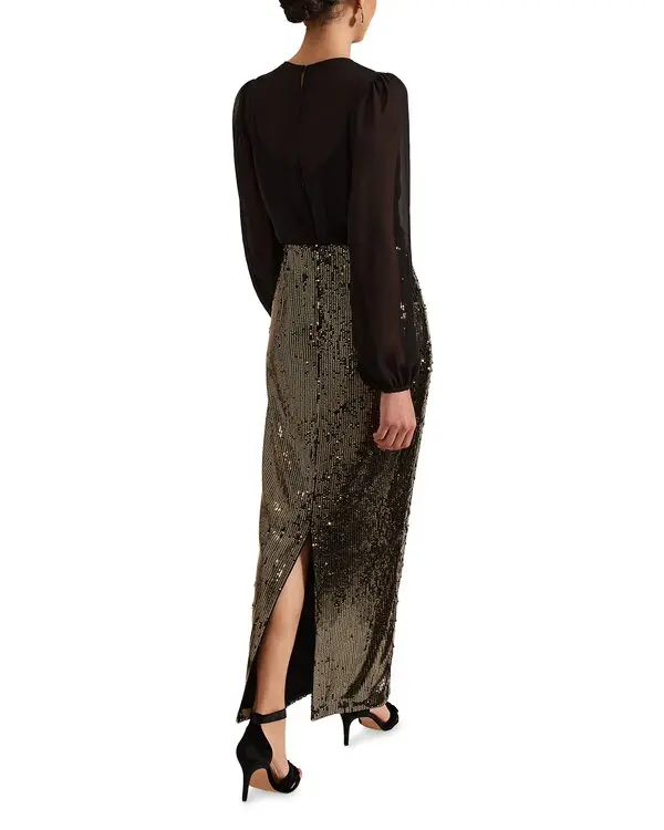 PHASE EIGHT Sequin Embellished Maxi Dress