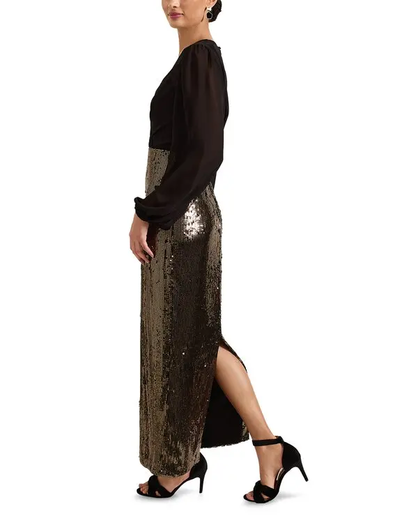 PHASE EIGHT Sequin Embellished Maxi Dress