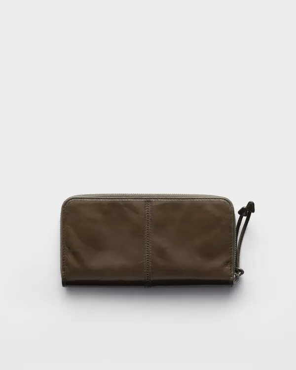 Prada Leather Wallet - Green
