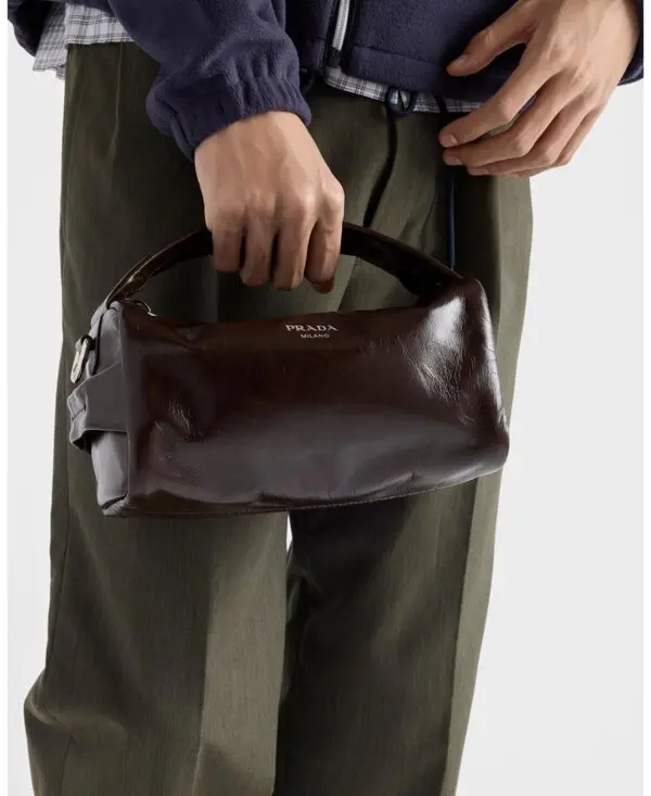 Prada Leather Shoulder Bag - Brown