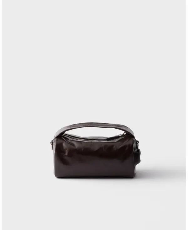 Prada Leather Shoulder Bag - Brown