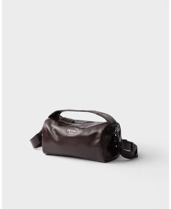 Prada Leather Shoulder Bag - Brown