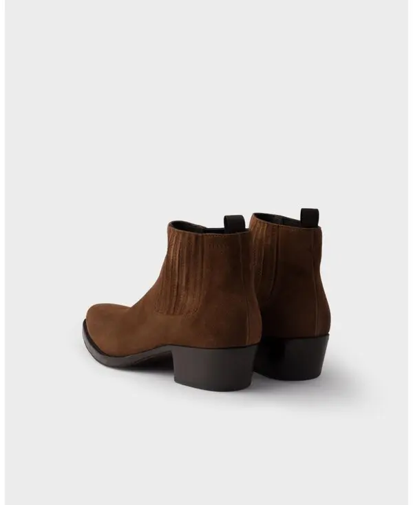 Prada Suede Chelsea Boots