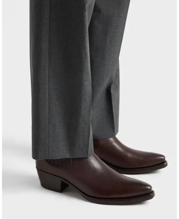 Prada Leather Chelsea Boots