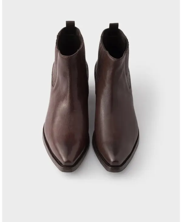 Prada Leather Chelsea Boots