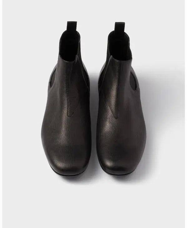 Prada Leather Chelsea Boots - Black