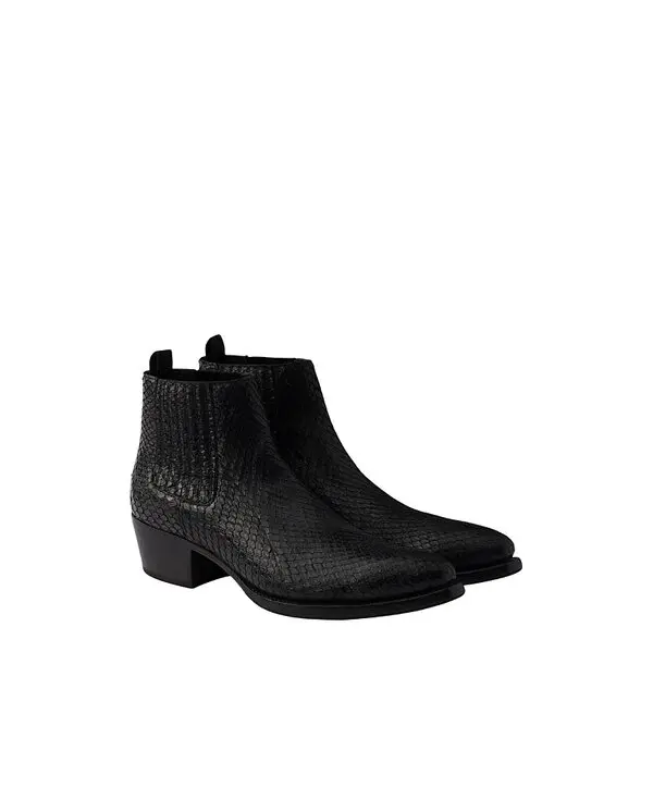 Prada Python Leather Chelsea Boots