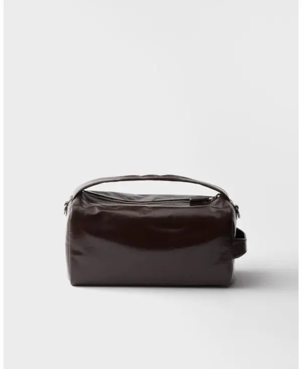 Prada Leather Shoulder Bag - Brown