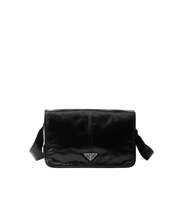Prada Leather Shoulder Bag - Black