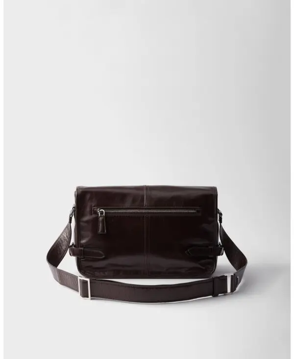 Prada Leather Shoulder Bag - Brown
