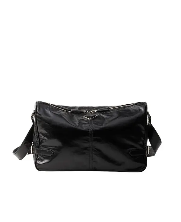 Prada Leather Shoulder Bag - Black