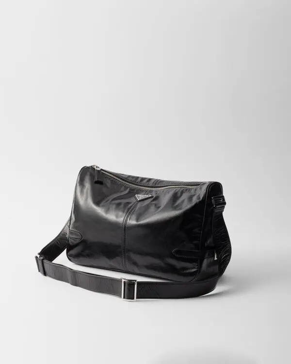 Prada Leather Shoulder Bag - Black