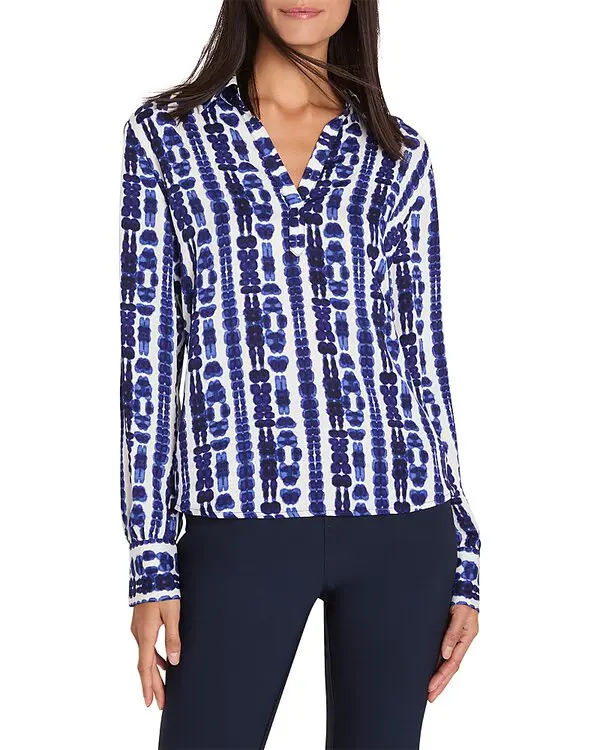 NIC+ZOE Shibori Stripe Top