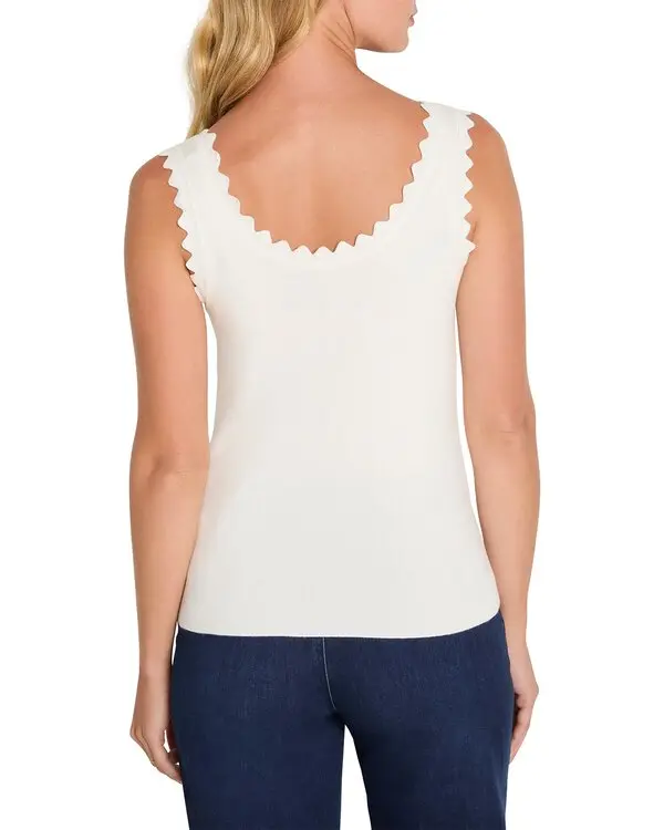 NIC+ZOE Scallop Sweater Tank Top