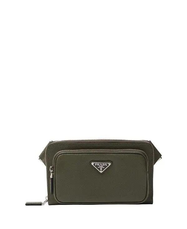 Prada Saffiano Leather Belt Bag - Green