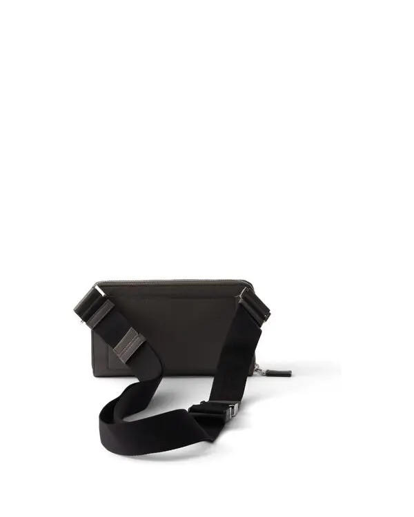 Prada Saffiano Leather Belt Bag - Grey