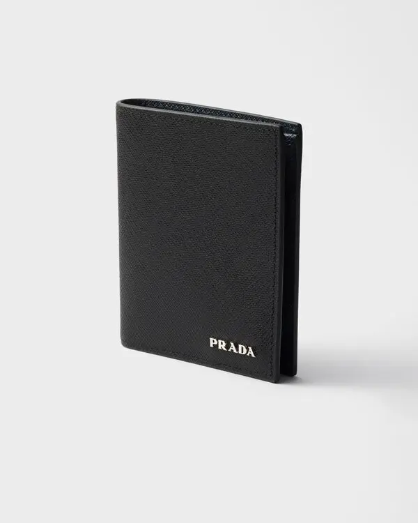 Prada Saffiano Leather Wallet - Black