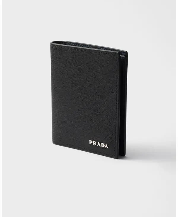 Prada Saffiano Leather Wallet - Black