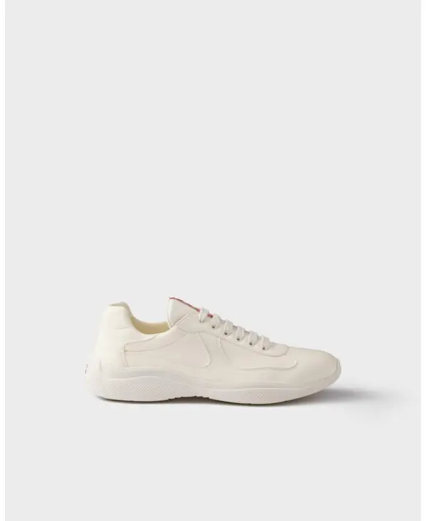 Prada America's Cup Nappa Leather Sneakers - Neutral