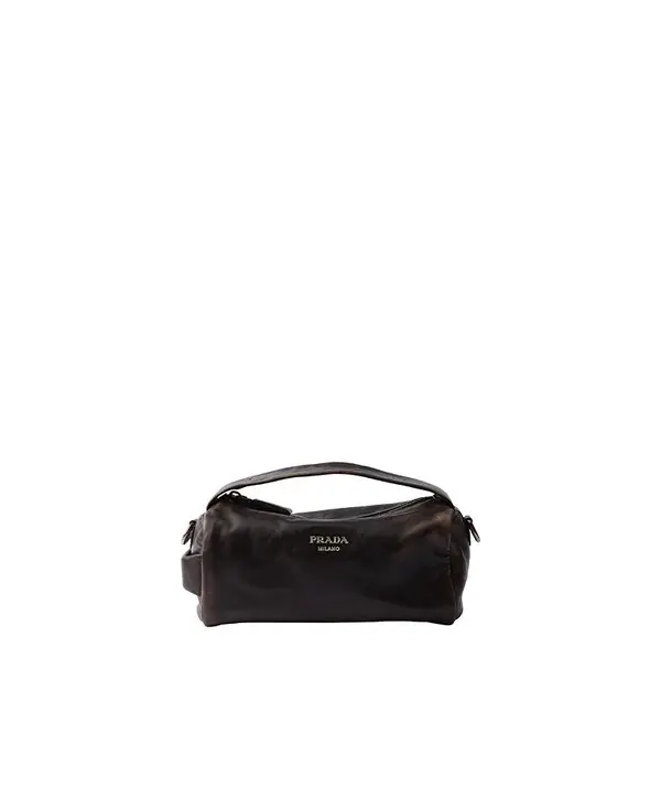 Prada Nappa Leather Shoulder Bag - Brown