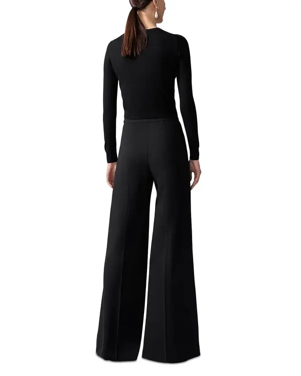 Carolina Herrera Cropped Cardigan Sweater - Black