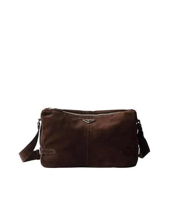 Prada Suede Shoulder Bag - Brown